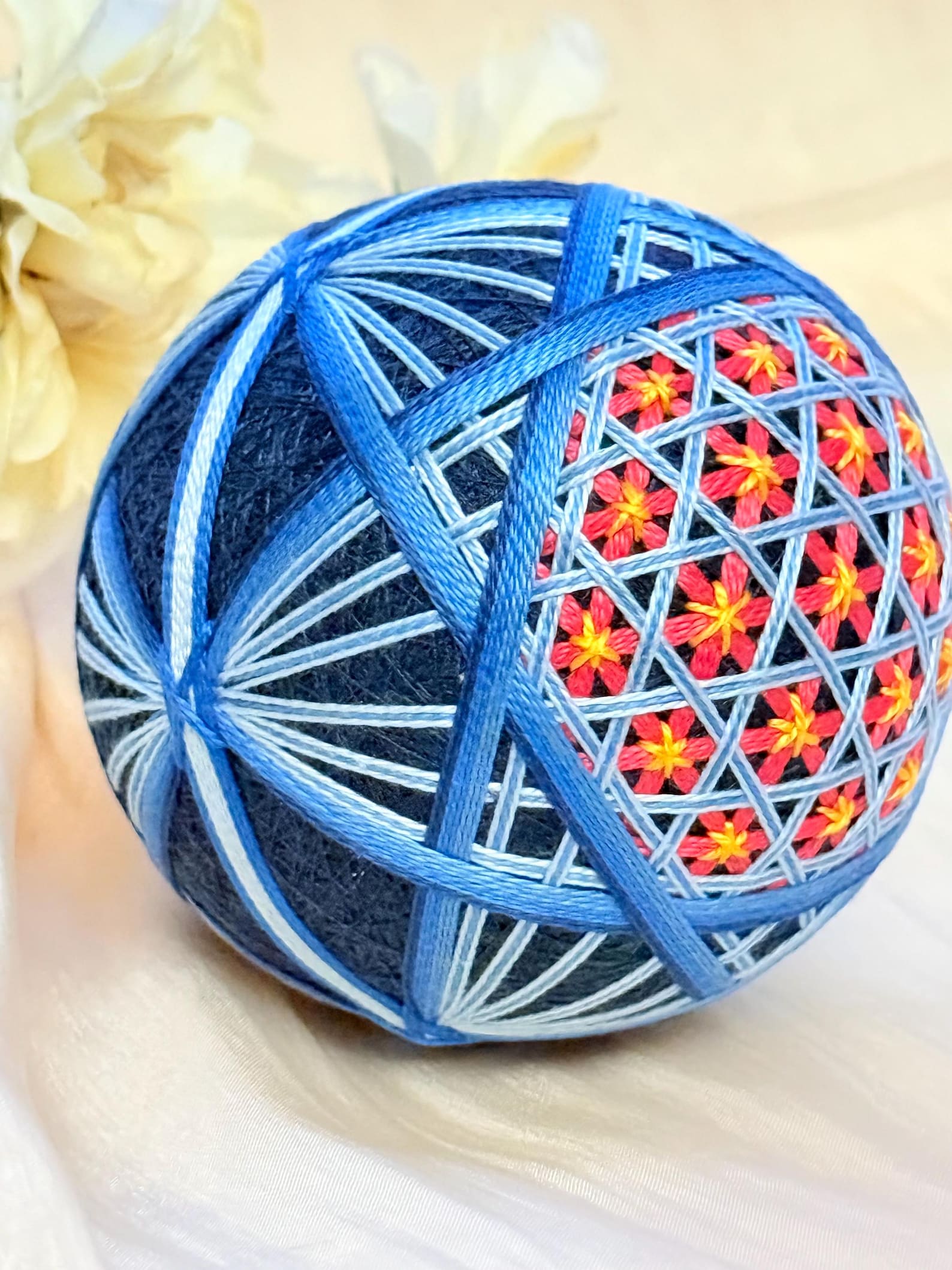 Handmade Temari Ball | Wall Hanginggift |traditional Handmade Ornament ...