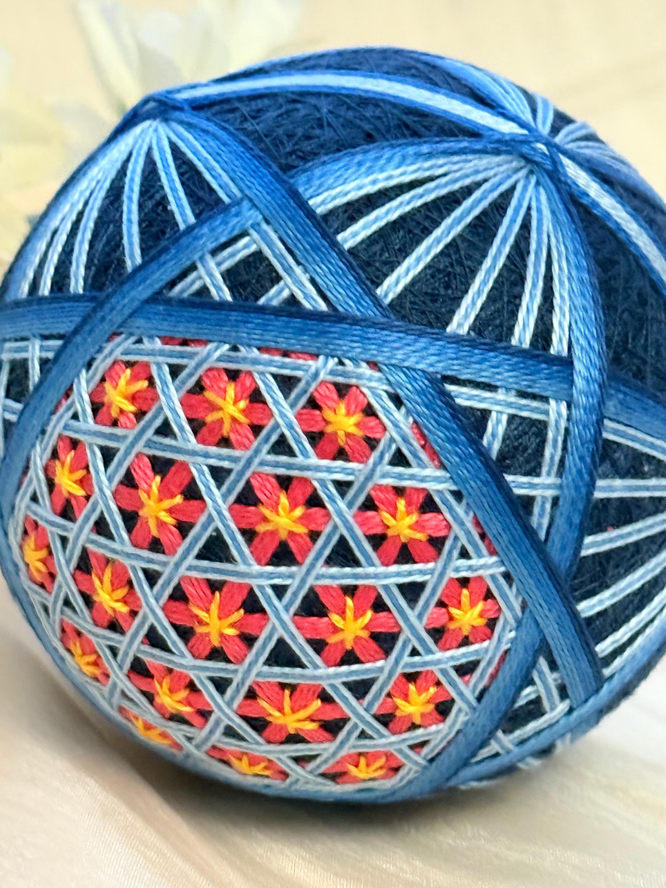 Handmade Temari Ball | Wall Hanginggift |traditional Handmade Ornament ...
