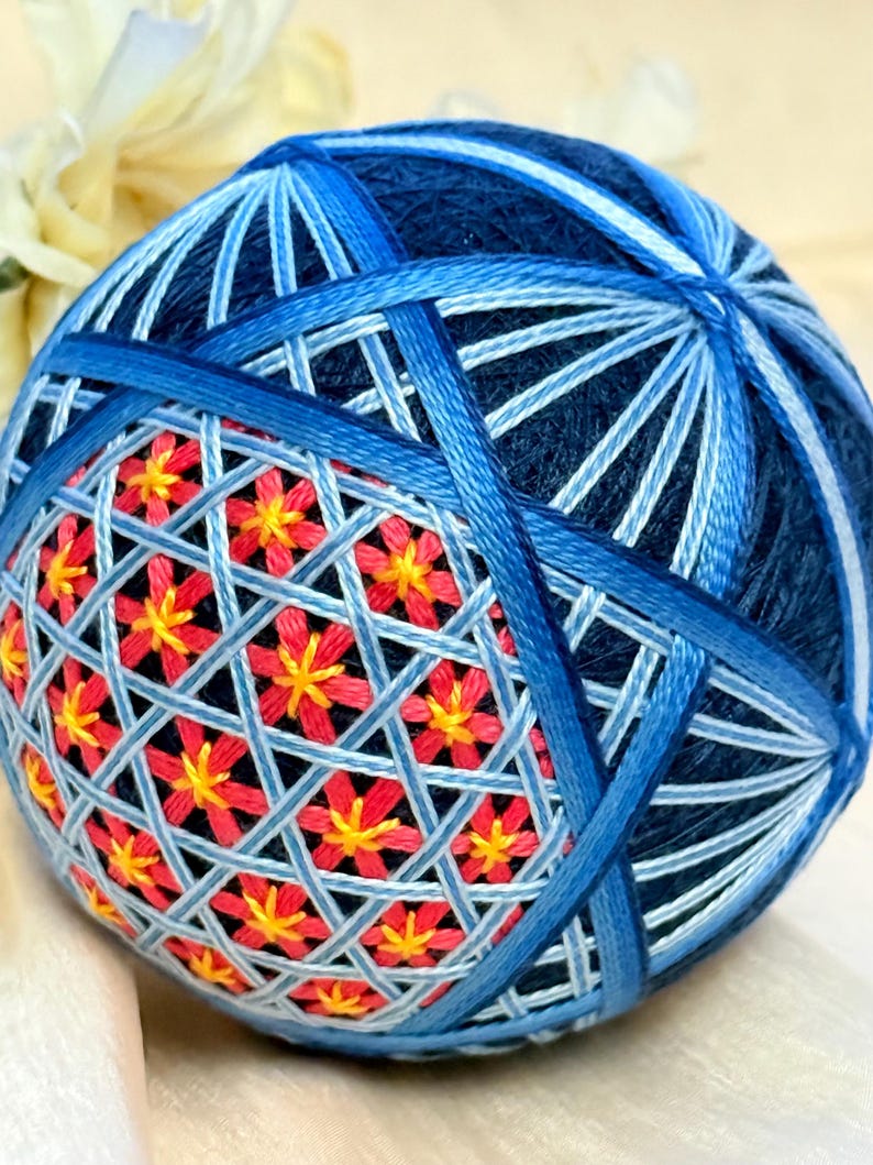 Handmade Temari Ball | Wall Hanginggift |traditional Handmade Ornament ...