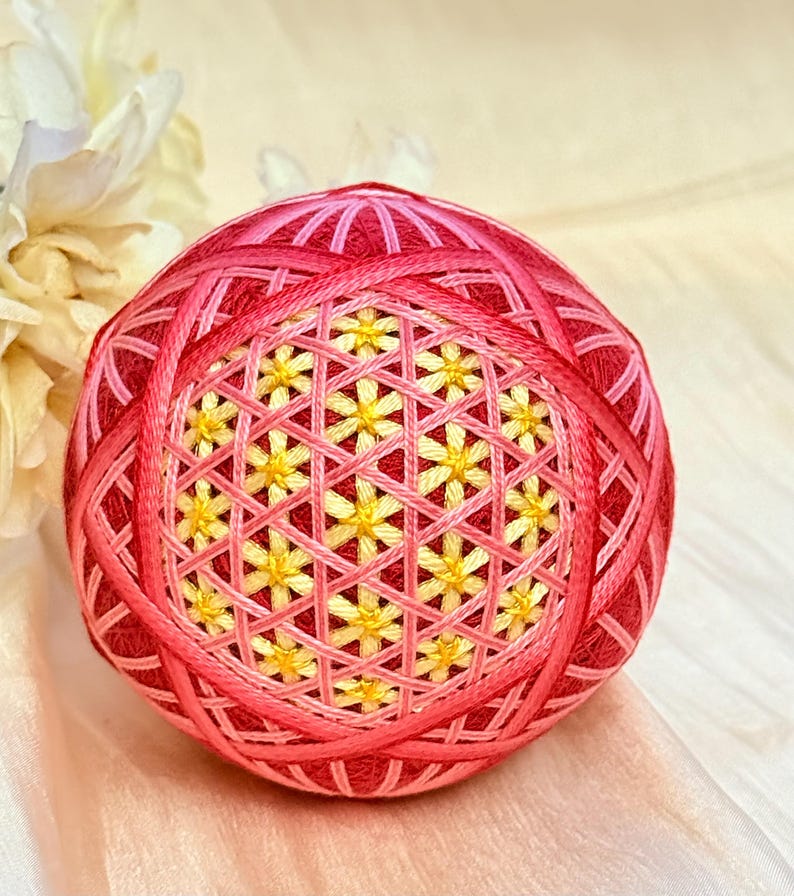 Handmade Temari Ball | Wall Hanginggift |traditional Handmade Ornament ...