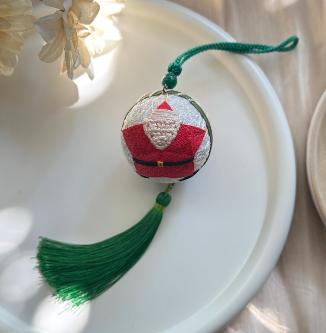 Handmade Temari Ball W/ Tassel| Wall Hanginggift |traditional Handmade ...