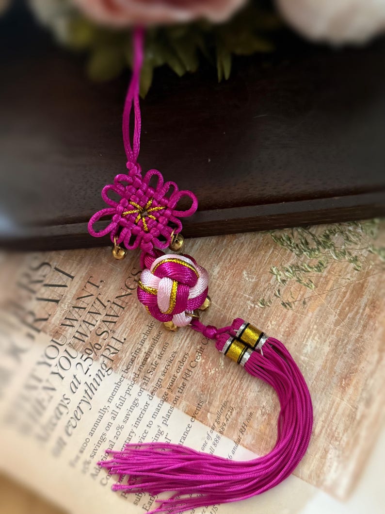 Handmade Chinese Knot Ornament – Traditional Folk Art | Lucky Charm for ...