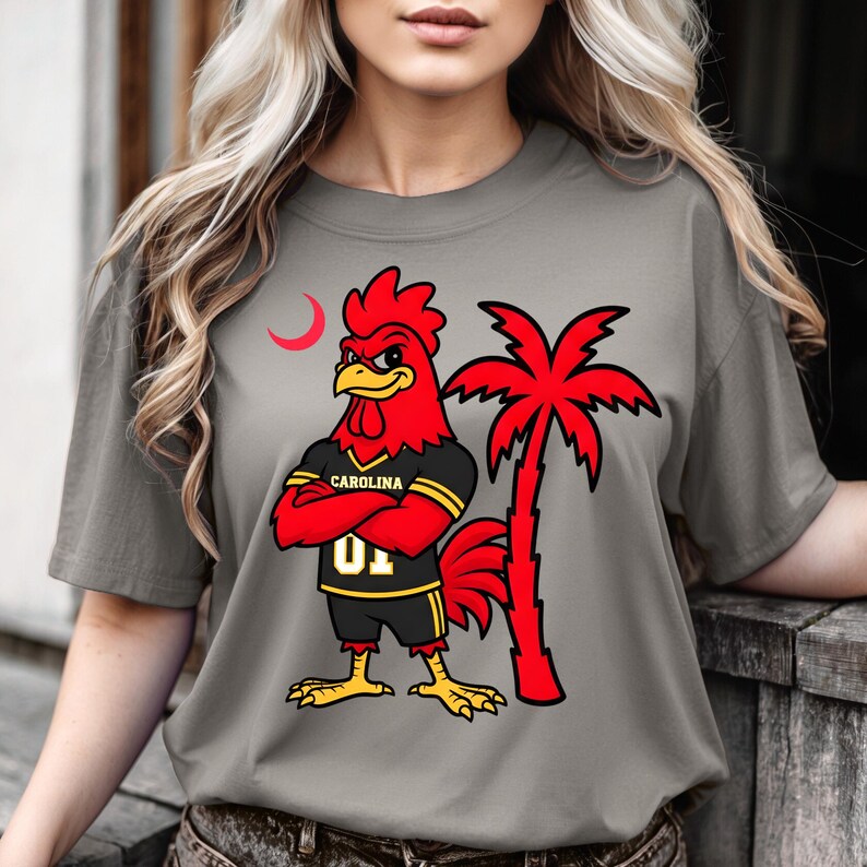 Cute Gamecocks Chicken Mascot Png Bundle, College Football, South ...