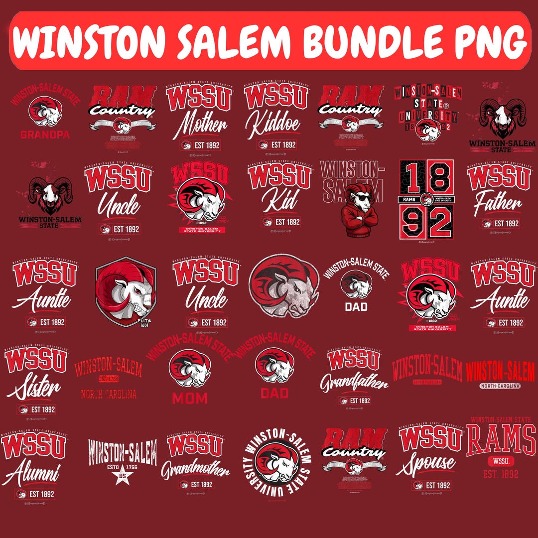 Winston-salem State University Png, WSSU Rams, Winston-salem HBCU Pride ...