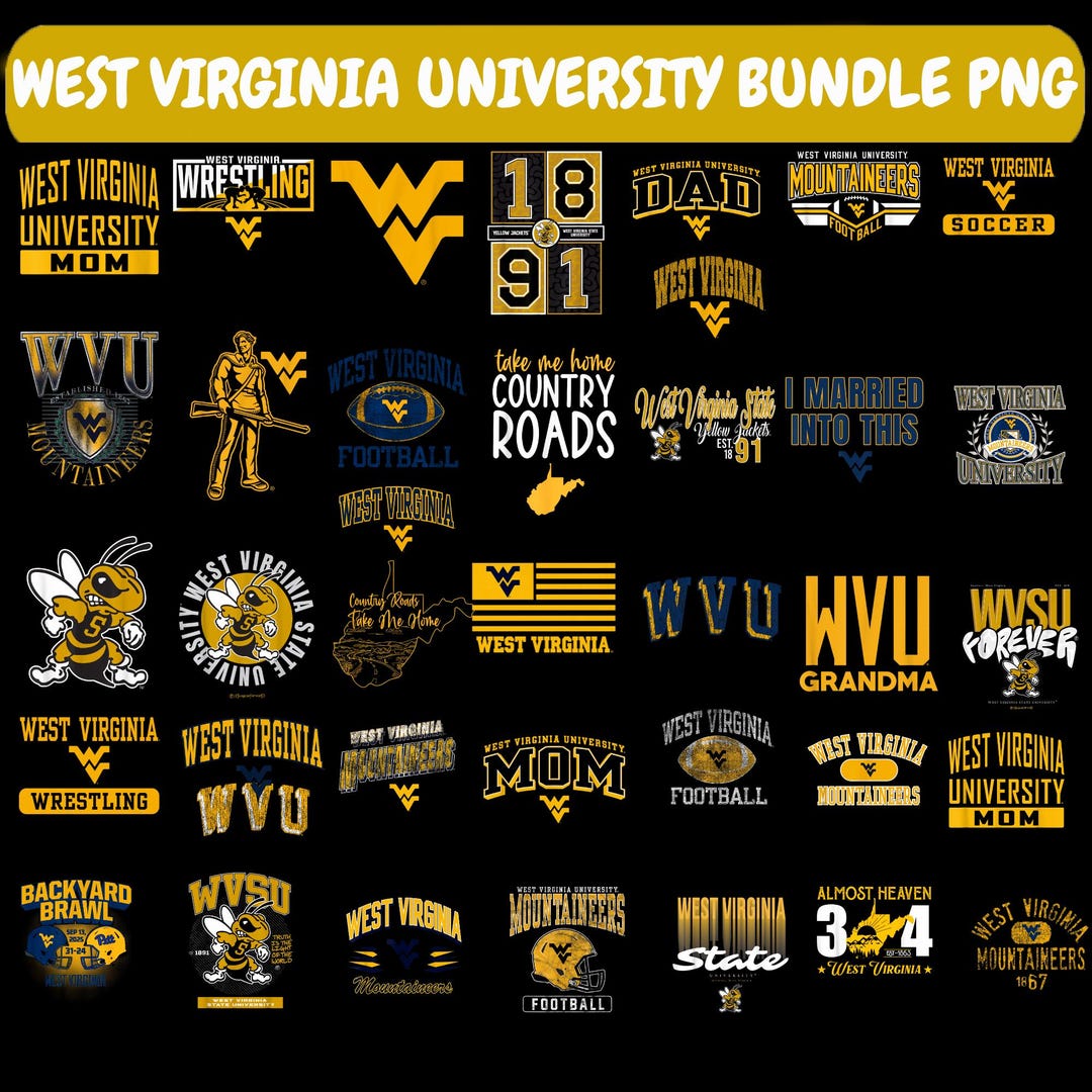 West Virginia Bundle Png, West Virginia Vector, Silhouette, WV Png ...