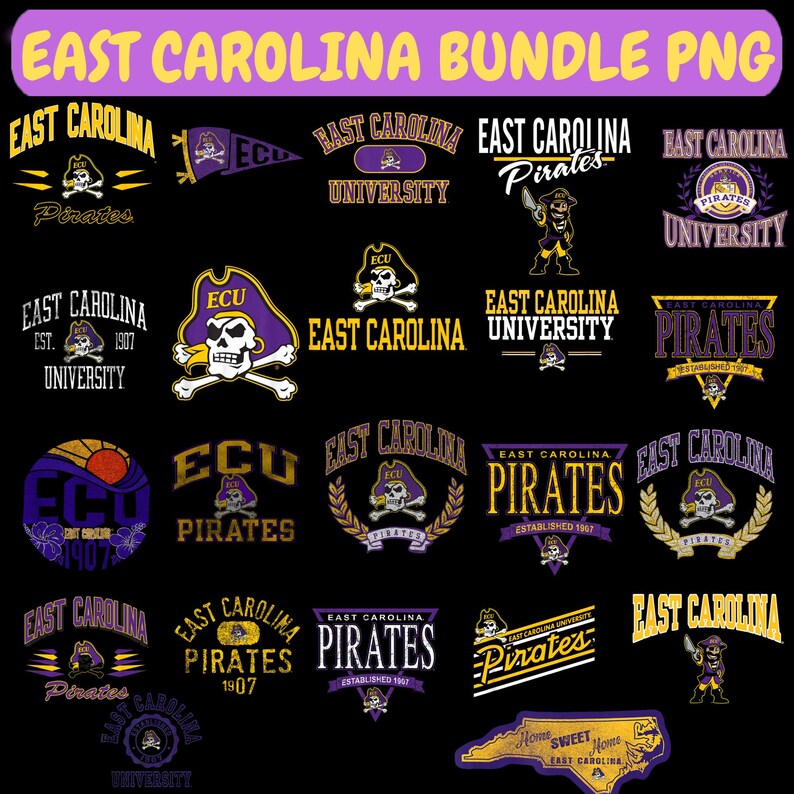 Pirates Png Bundle, East Carolina Football, Ecu Png Bundle, Printable ...