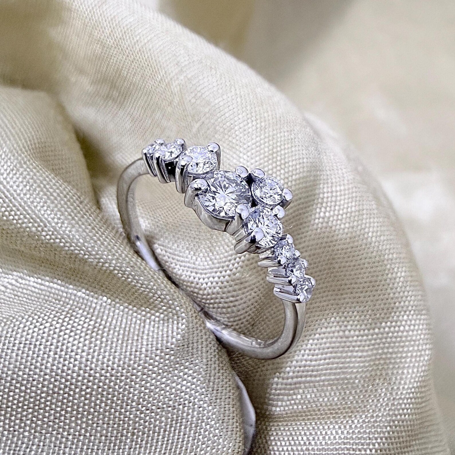 Promise Ring | 0.46 CT Lab Diamonds - Etsy