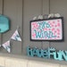 Custom Teacher Door Sign With Pink Led Tube Light-battery - Etsy