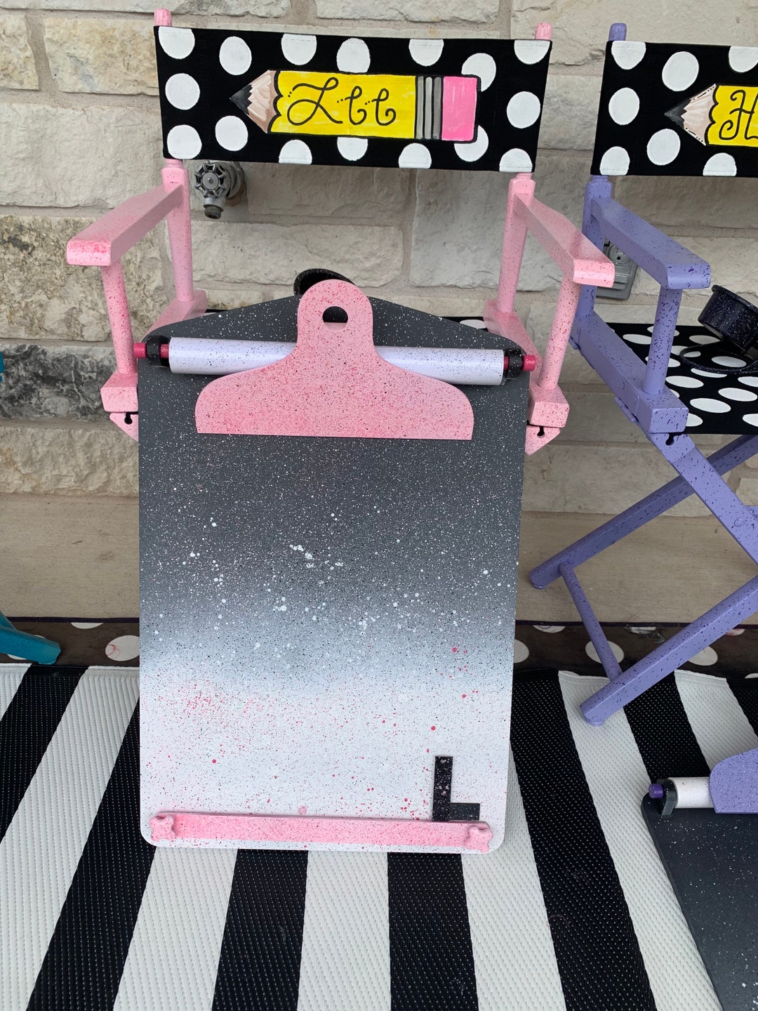 JUMBO Clipboard Wall Easel With Paper Roll or Use the Chalkboard With ...