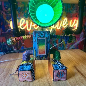 Robot Lamp Includes 1 Robot Lamp With Toggle Switch to Power on and ...