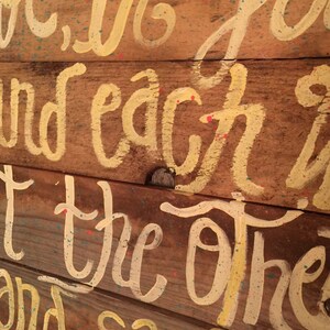 OLD Barn Wood Sign Your Custom Order 69" Tall by 49" Wide Your Colors ...