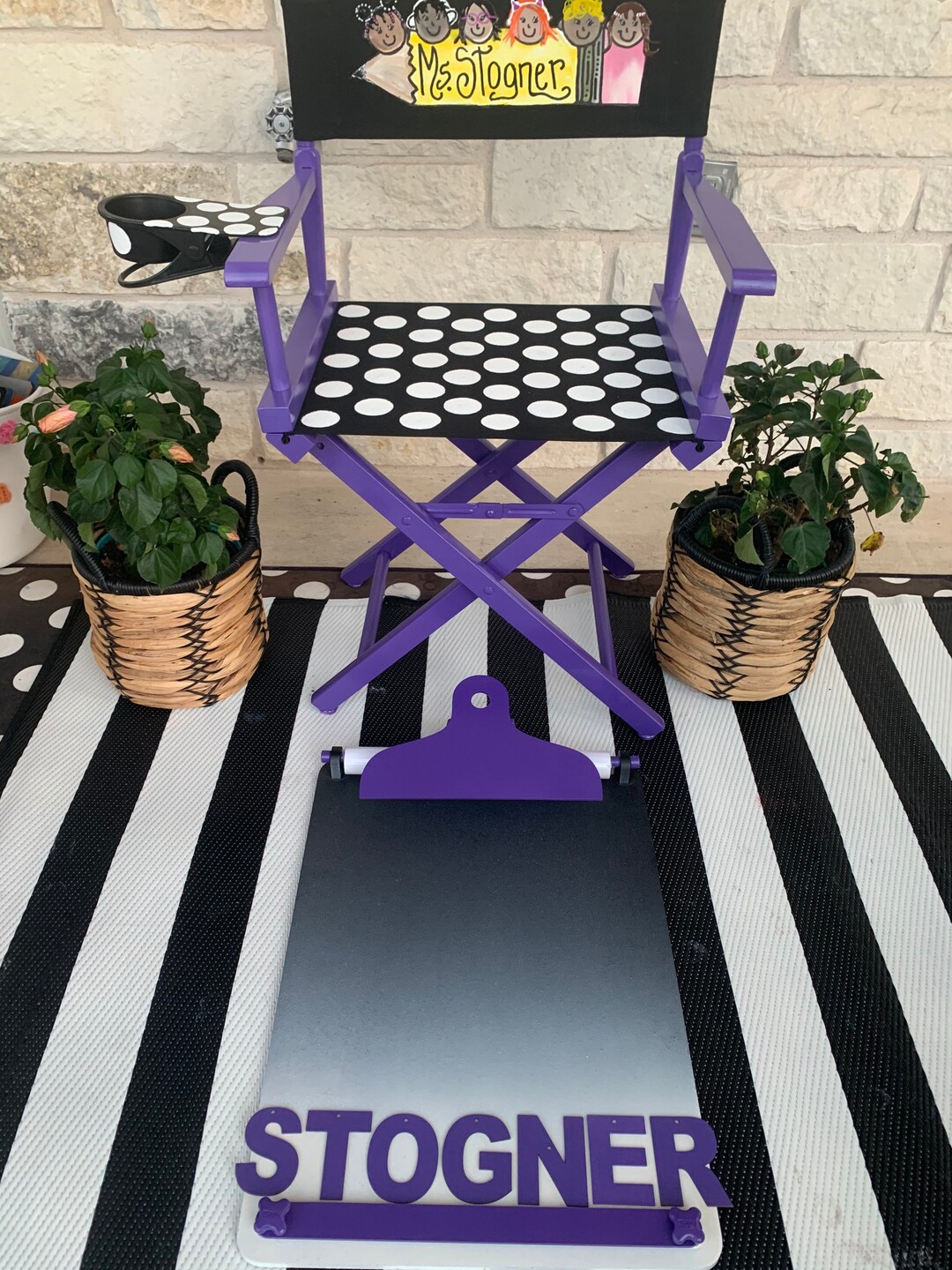 JUMBO Clipboard Wall Easel With Paper Roll or Use the Chalkboard With ...