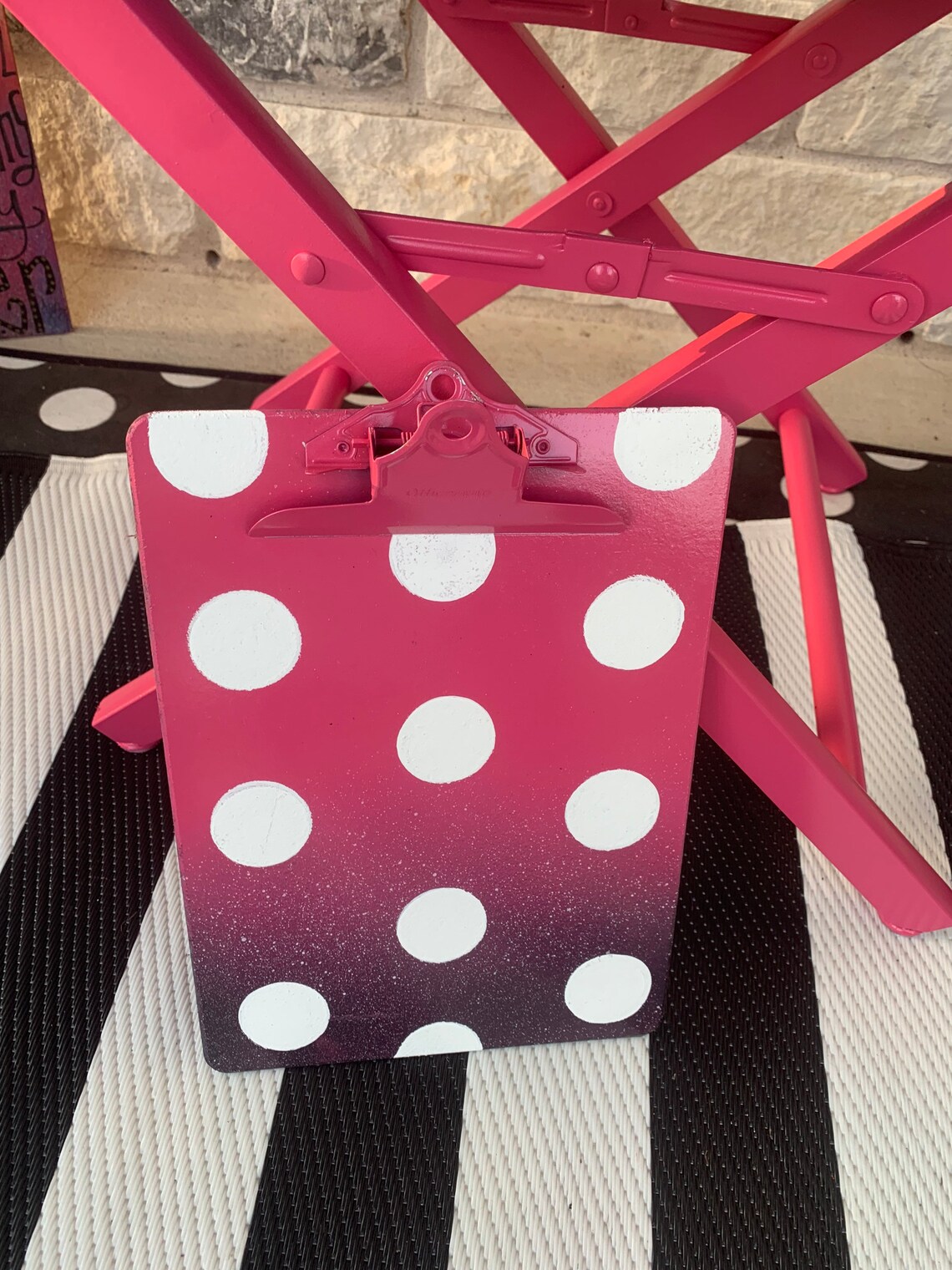 Teacher Directors Chair in Pinktastic Pink Ready Type Name in - Etsy