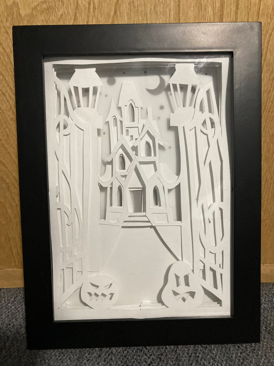 Haunted House Light Box - Etsy