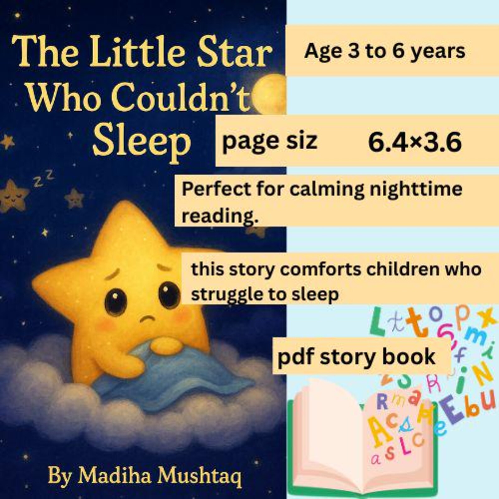 Printable Bedtime Storybook for Kids – the Little Star Who Couldn't ...