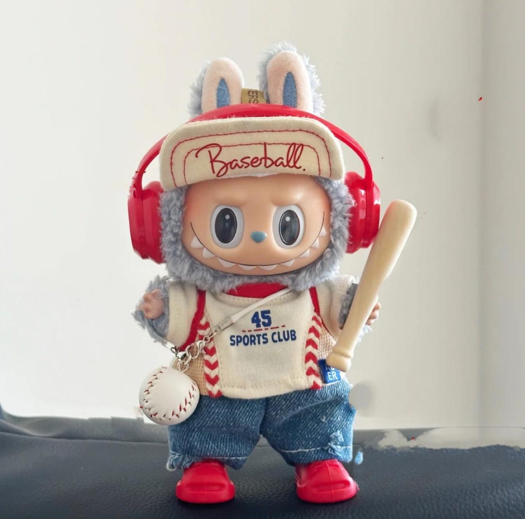 Baseball Outfit for Labubu – Sporty Doll Clothes With Accessories ...