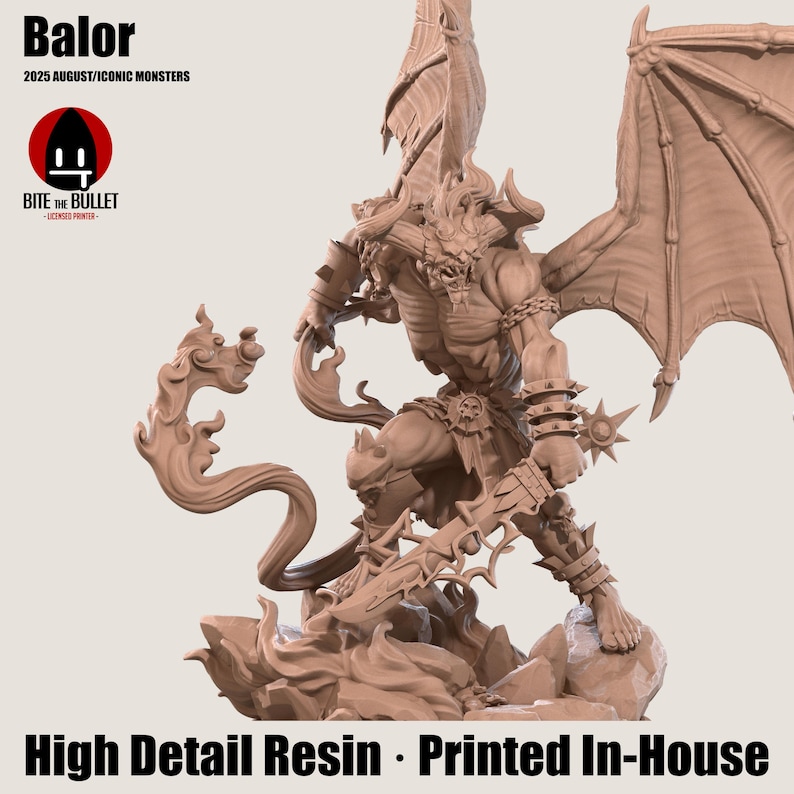 Balor Demon Miniature - Dnd Boss for TTRPG & Wargaming - Resin 3D Print ...