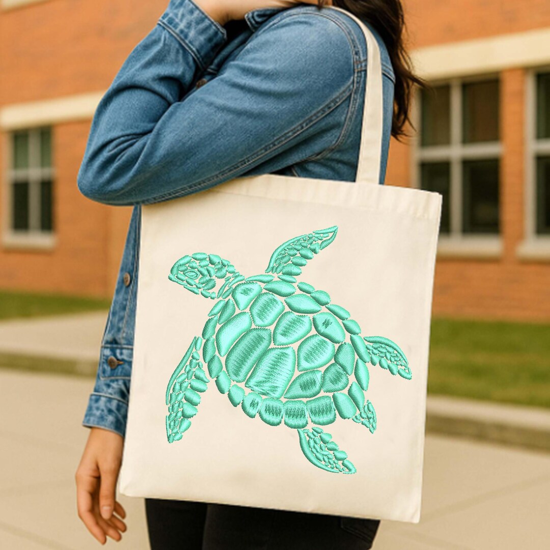Sea Turtle Embroidery Designs: Ocean Beach Sunset, 6 Sizes ...
