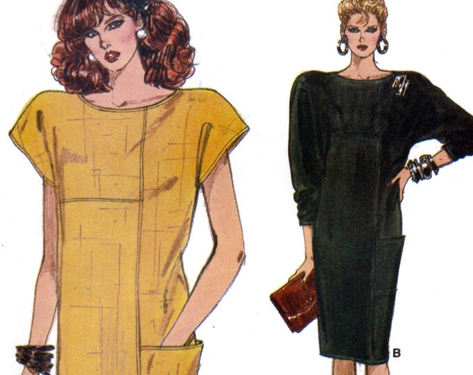 Vogue 9613 Vintage 80s Sewing Pattern for Misses' Dress Uncut Size 8 ...
