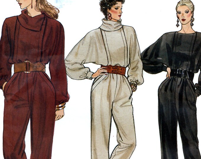 Vogue 8773 Vintage 80s Sewing Pattern for Misses' Jumpsuit Uncut Size 6 ...