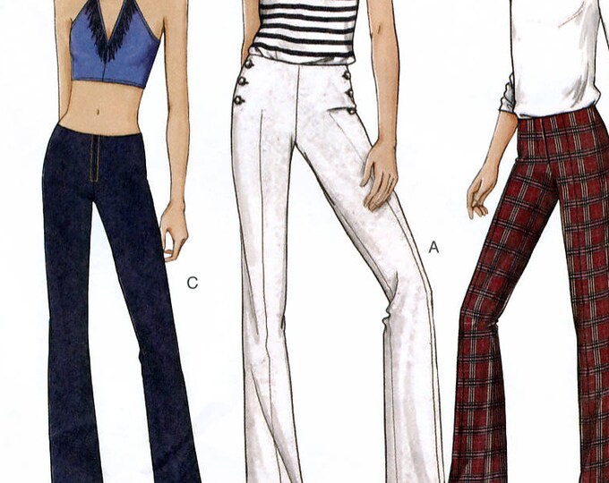 Vogue 7573 Sewing Pattern for Misses' Pants Uncut Size 6, 8, 10 - Etsy