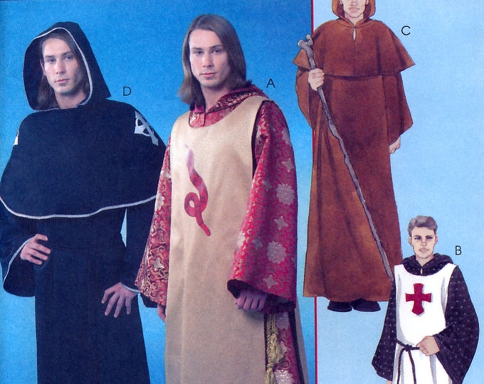 Mccall's M4627 Sewing Pattern for Men's Renaissance Monk Costume Uncut ...