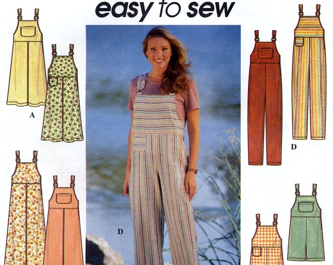 Simplicity 7969 Sewing Pattern for Misses' Jumper and Overalls Uncut ...