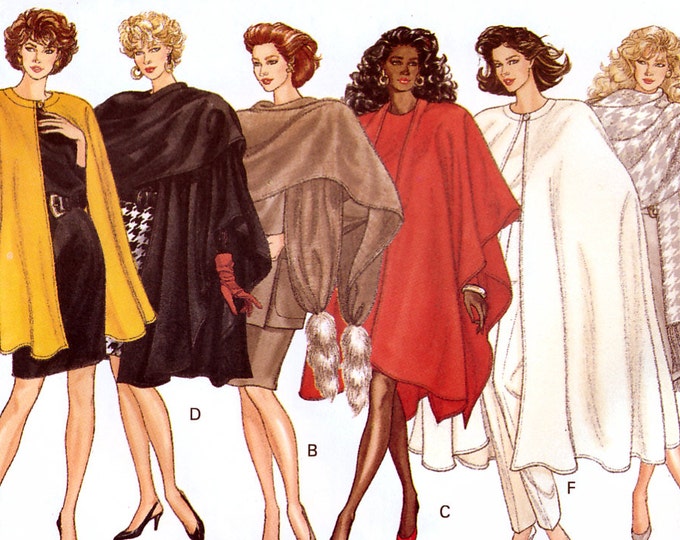 Butterick 6854 Sewing Pattern for Misses' Cape and Stole Uncut Size L ...