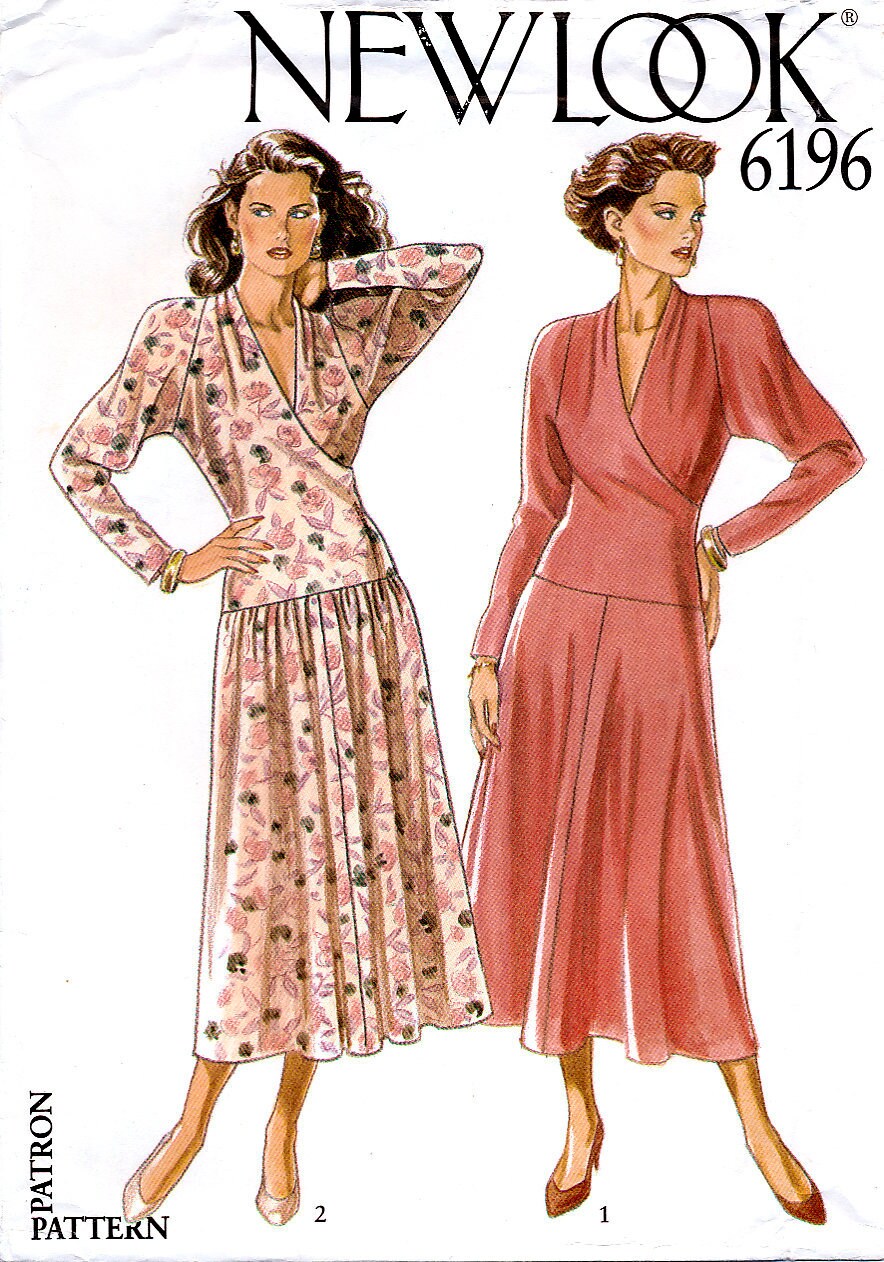 New Look 6196 Sewing Pattern for Misses' Dress Uncut | Etsy