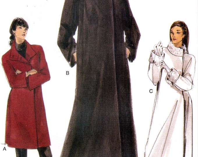 Vogue 9953 Sewing Pattern for Misses'/misses' Petite Coat Uncut Size XS ...