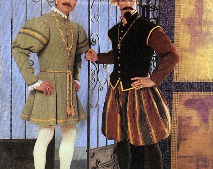 Simplicity 5574 Renaissance Men's Costumes Sewing Pattern Uncut Size XS ...