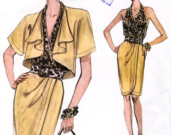 Vogue 8393 Sewing Pattern for Misses' Jacket and Dress Uncut Size 14 ...