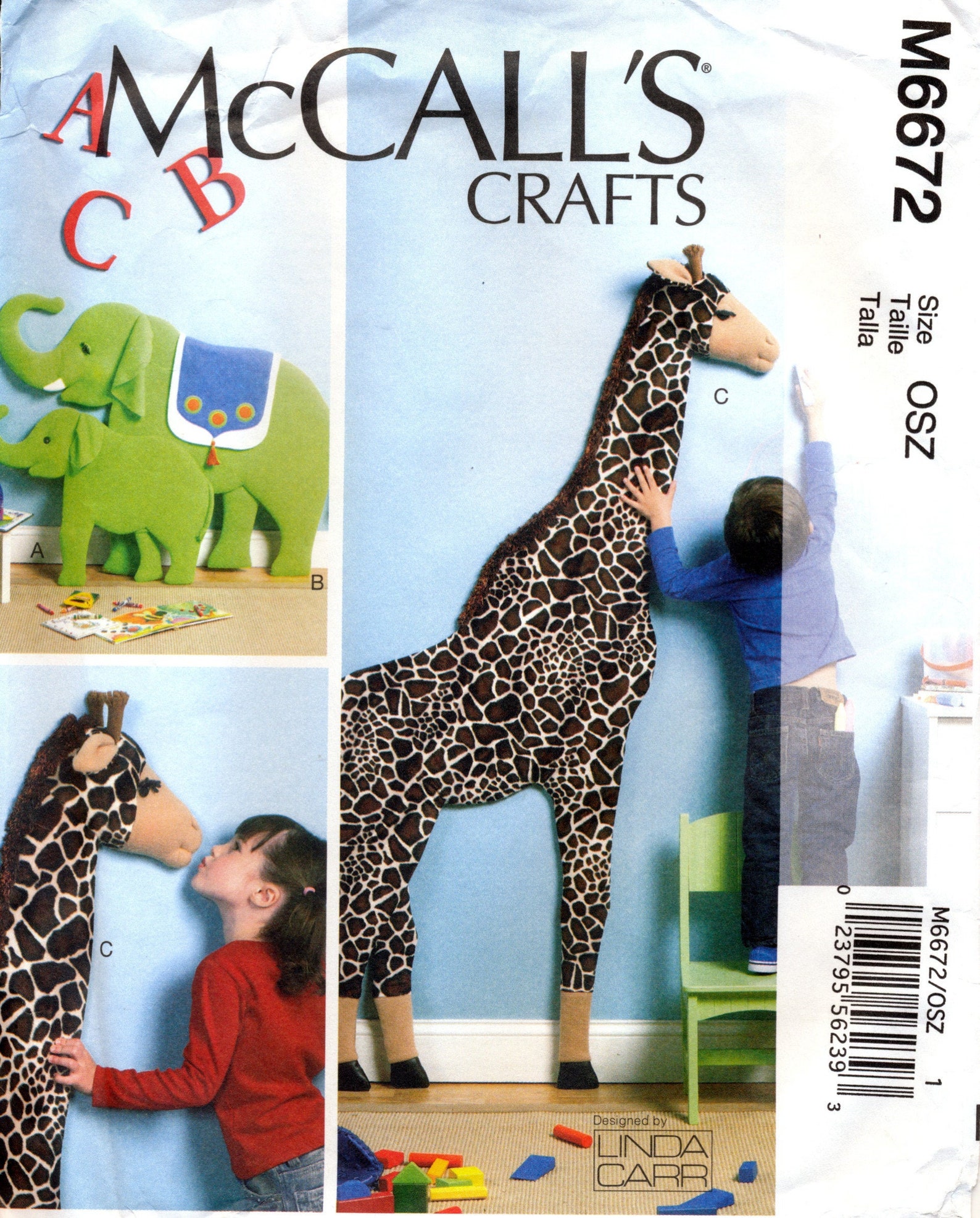 McCall's Crafts M6672 Sewing Pattern for Elephant and | Etsy