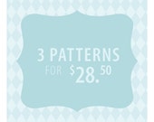 Items similar to 3 Pattern Bundle at a reduced price. on Etsy
