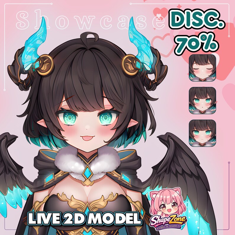 Custom Anime Chibi Vtuber Model | Fully Rigged, Ready to Use - Etsy UK