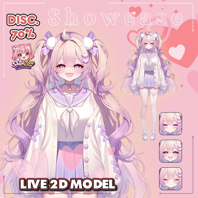 Custom Anime Chibi Vtuber Model | Fully Rigged, Ready to Use - Etsy ...