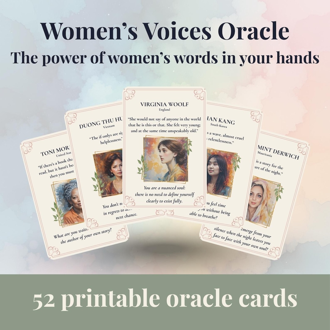 Women’s Voices Oracle Deck – Feminine Wisdom, Inspirational Quotes ...