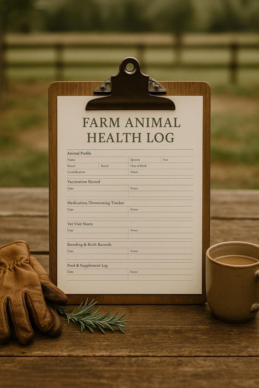 Farm Planner, Homestead, Chicken Log Book, Printable Planner, Backyard ...