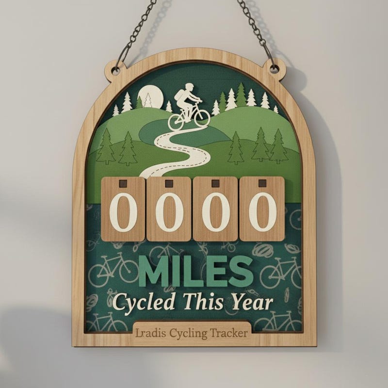 Bike Miles Tracker Wood - Etsy UK