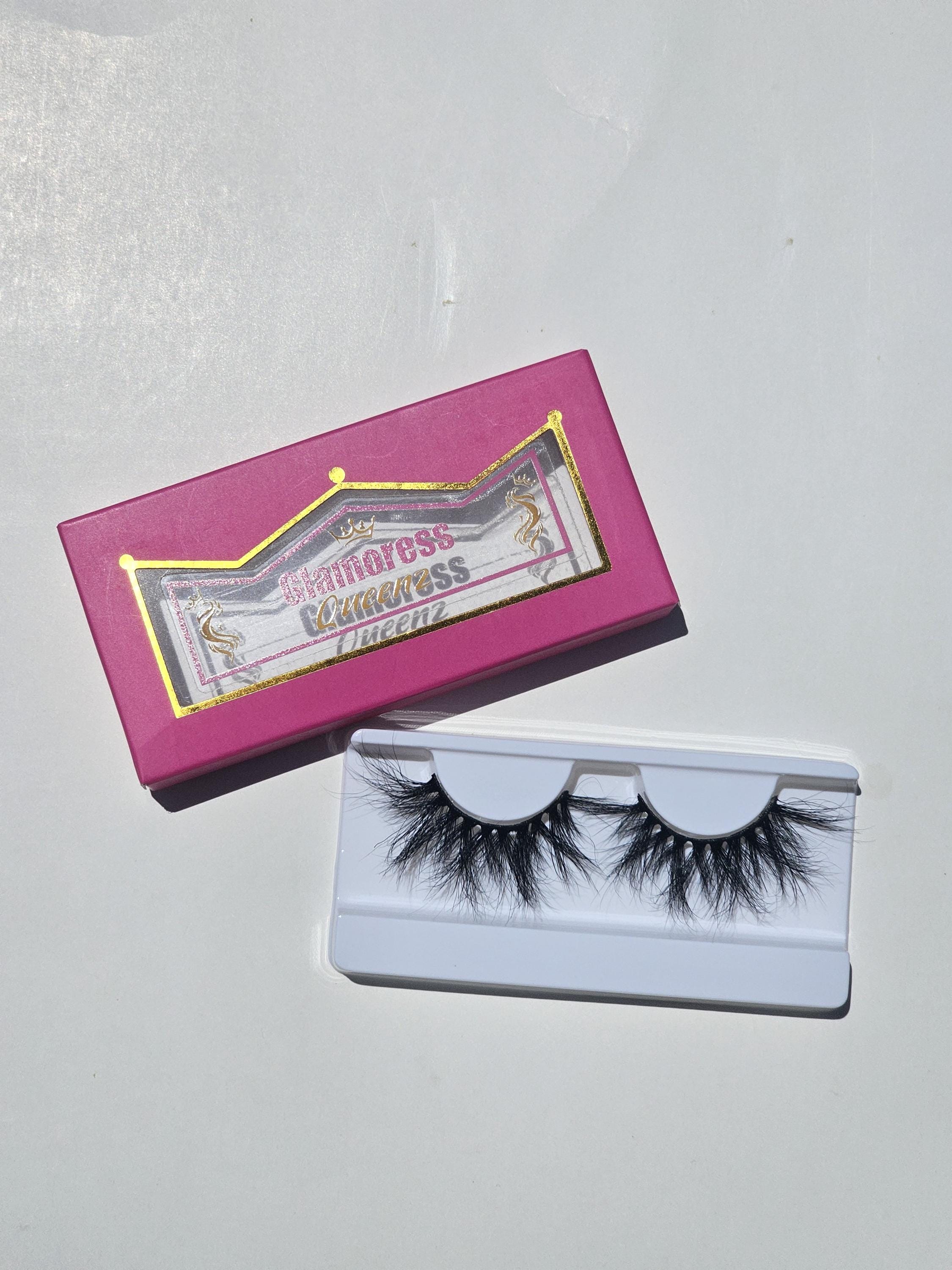 Eyelashes Name: Pretty Vee Style 22mm Size 100% Full Strip Handmade ...
