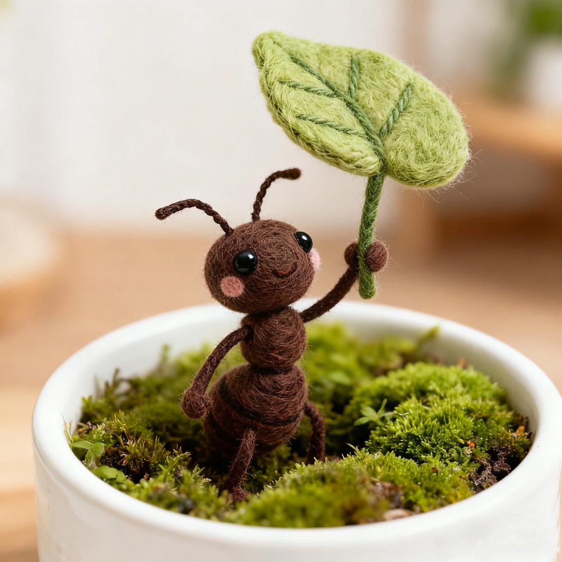 Wool Felted Doll Decor, Handcrafted Wool Felt Items, Christmas Gifts ...