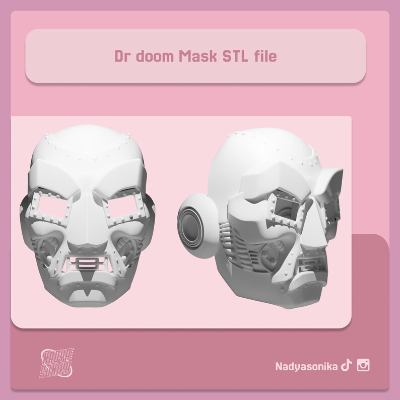 Dr Doom Inspired Mask STL File - Etsy