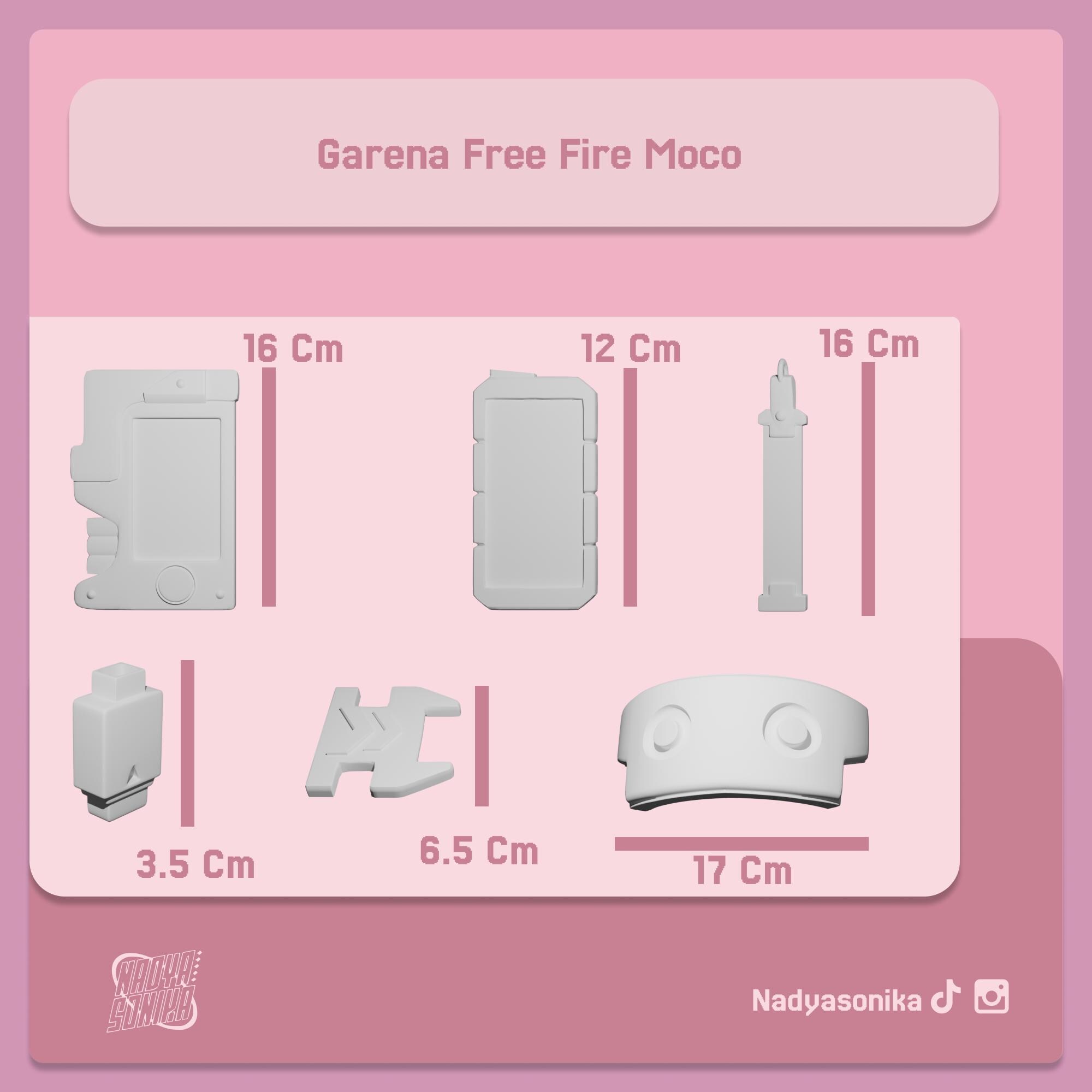 Inspired Free Fire Moco STL Files - Etsy