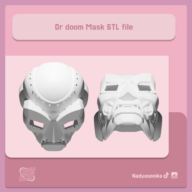 Dr Doom Inspired Mask STL File - Etsy