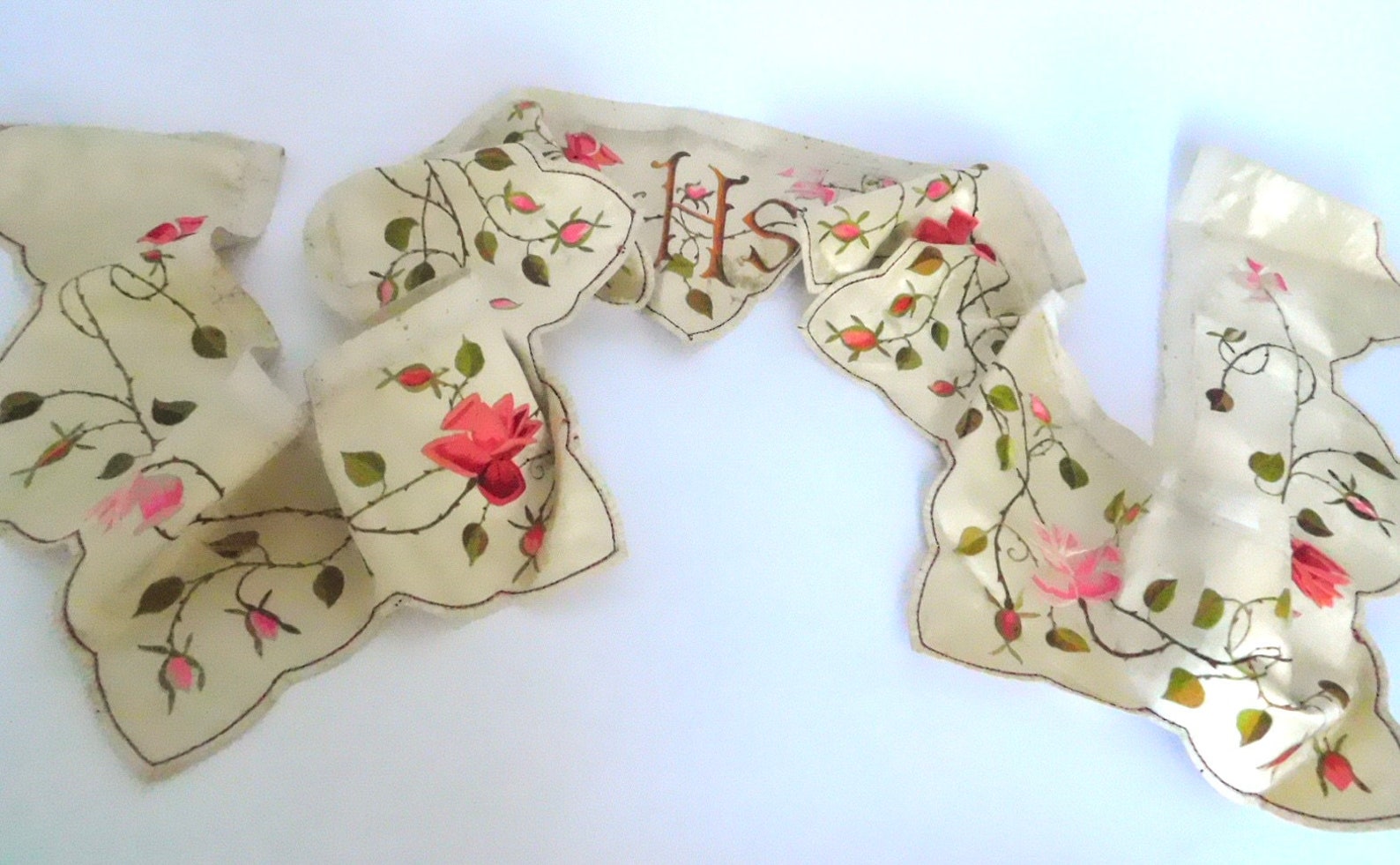 French Vintage Hand Embroidered Border for Altar in Silk - Etsy