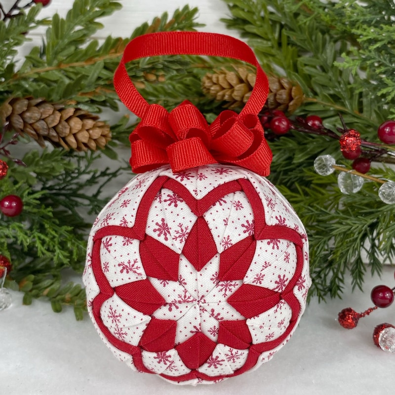 Fabric Christmas Ornaments - Etsy