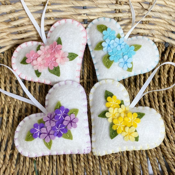 Felt Heart Ornament - Etsy