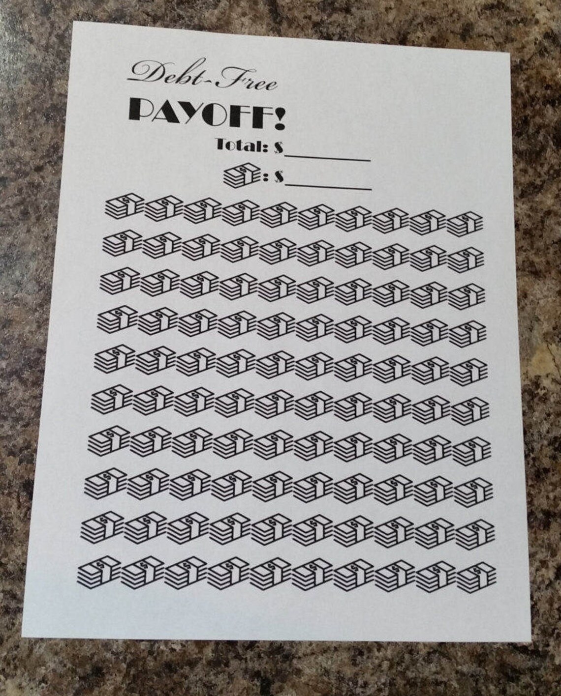 Debt Free Debt Tracker Printable PDF - Etsy