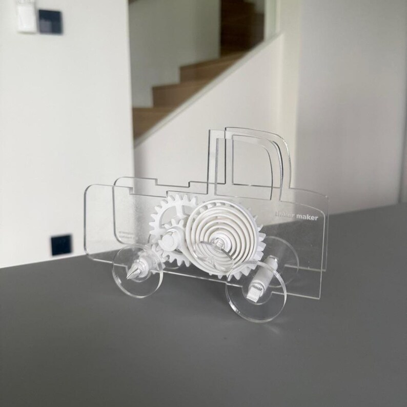DIY Wind-up Truck Kit: STEM Toy, Visible Mechanisms, Physics Kit - Etsy