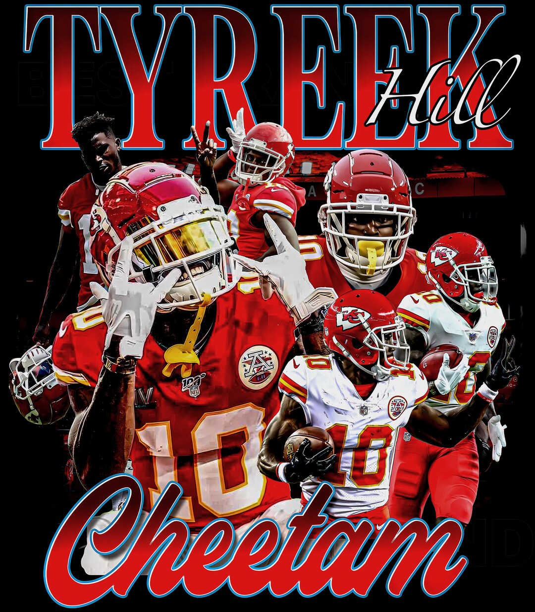 Tyreek Hill Football PNG Digital Download, High-resolution Sports Art ...